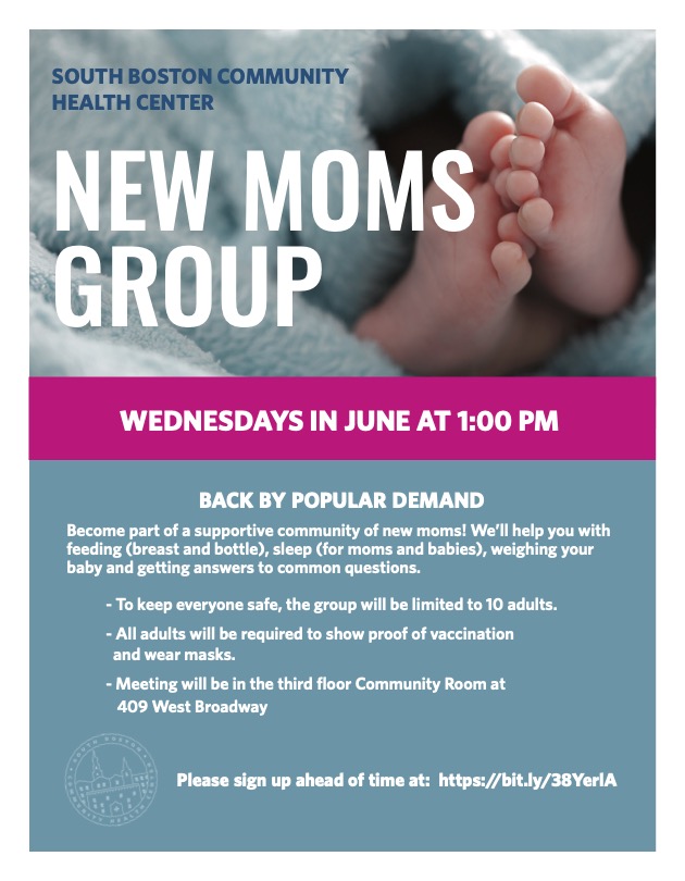 New Moms Group - South Boston Community Health Center | SBCHC
